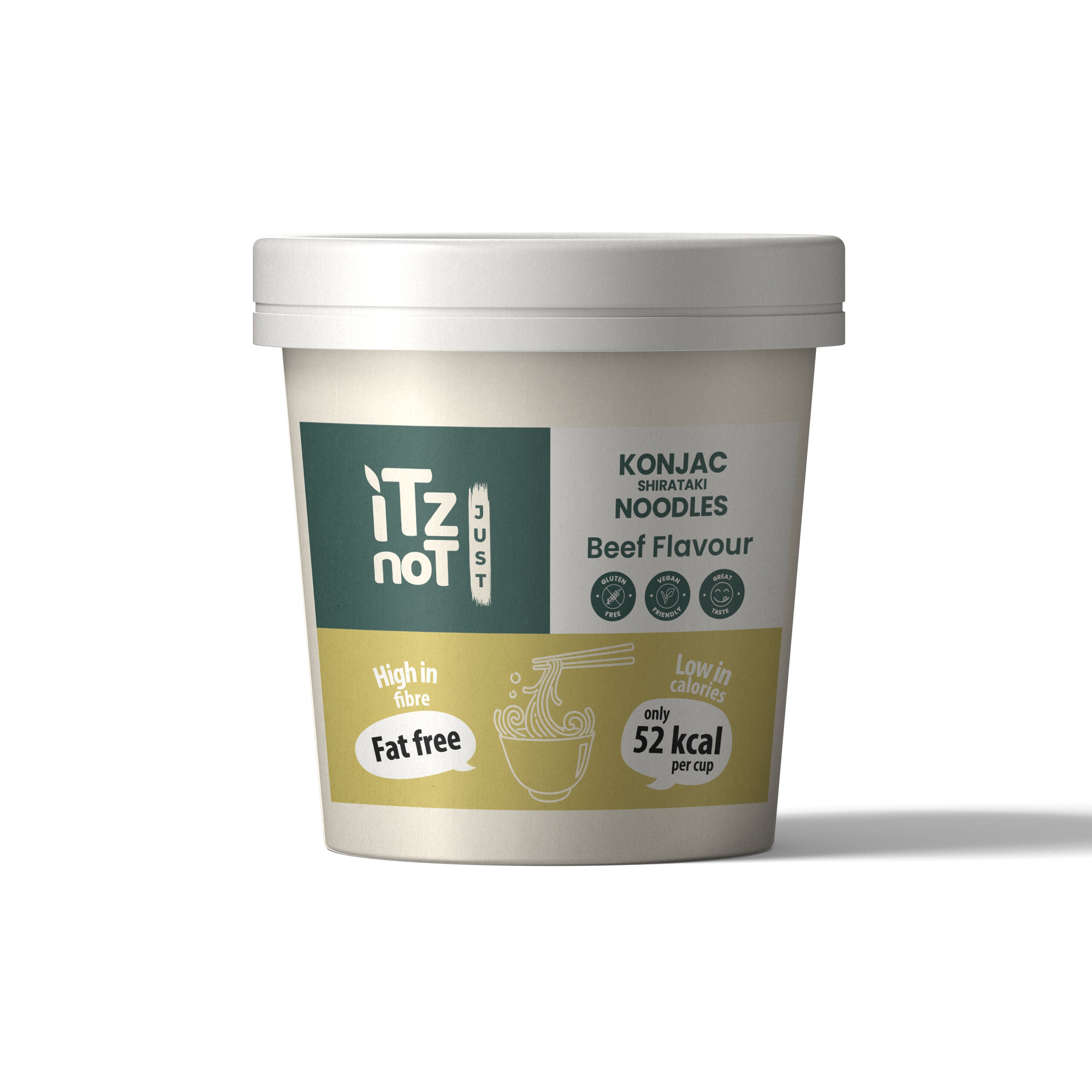 iTz noT Just Pot Noodle Konjac / Shirataki Beef Flavour – Natural Organic